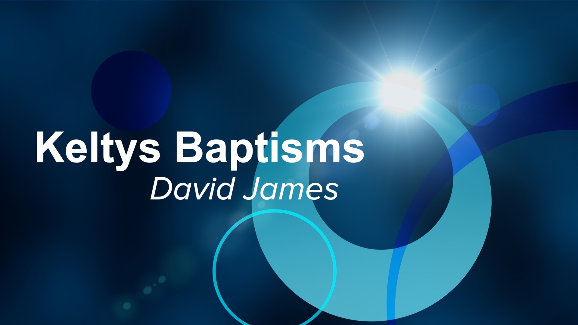 David James Testimony and Baptism - Keltys First Baptist Church