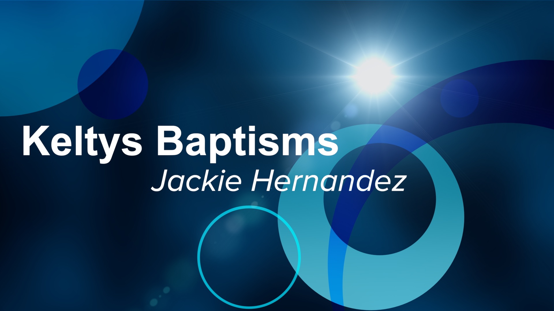 Jackie Hernandez Testimony and Baptism - Keltys First Baptist Church